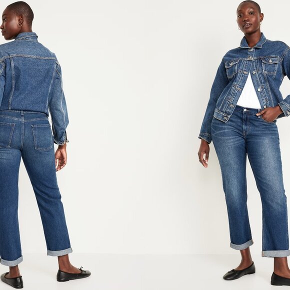 Old Navy | Jeans | Old Navy Plus Mid Rise Wow Boyfriend Jeans In Aster ...